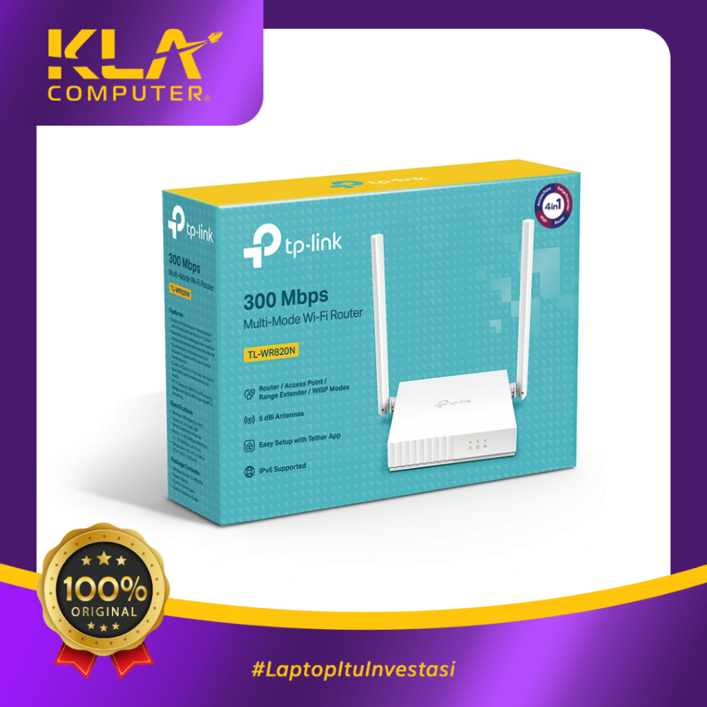 Jual TP-Link TL WR820N 300Mbps Wireless Router Wifi | Shopee Indonesia