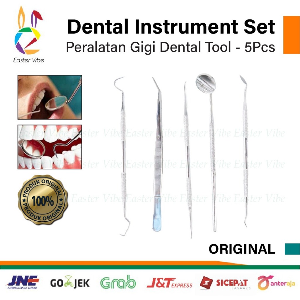 Jual Dental Instrument Peralatan Dokter Gigi 5 in 1 | Shopee Indonesia