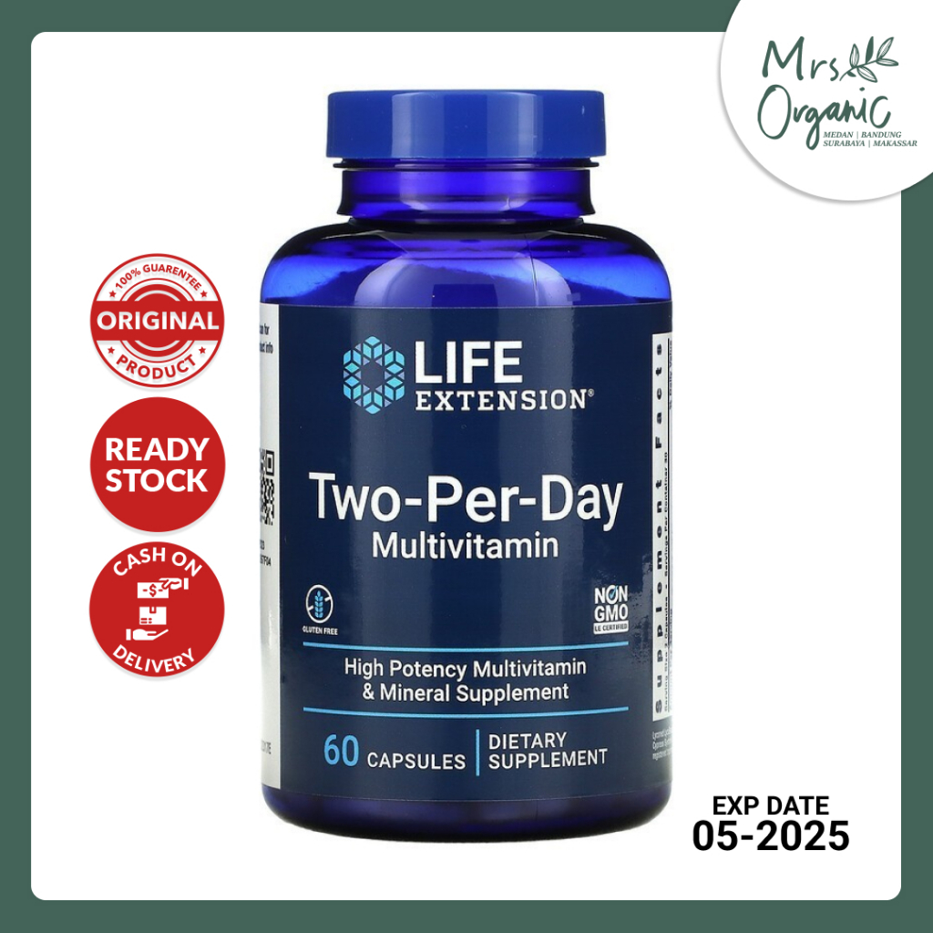 Jual Suplemen Vitamin Life Extension Two Per Day Multivitamin 60 ...