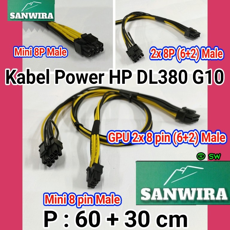 Jual Kabel Power HP DL380 G10 / HP DL 380 G10 / HP ML110 G11 / mini 8 ...