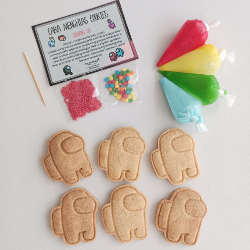 Jual Among Us DIY Cookie Kit | Decorate Cookies | Decorating Cookies ...