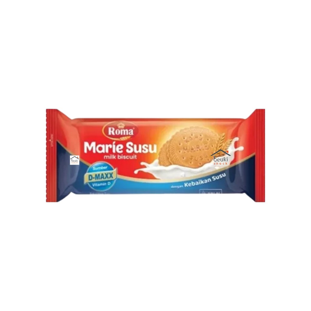 Jual Roma Marie Susu Roll Biskuit Marie Satu Lagi dari Mayora | Shopee ...