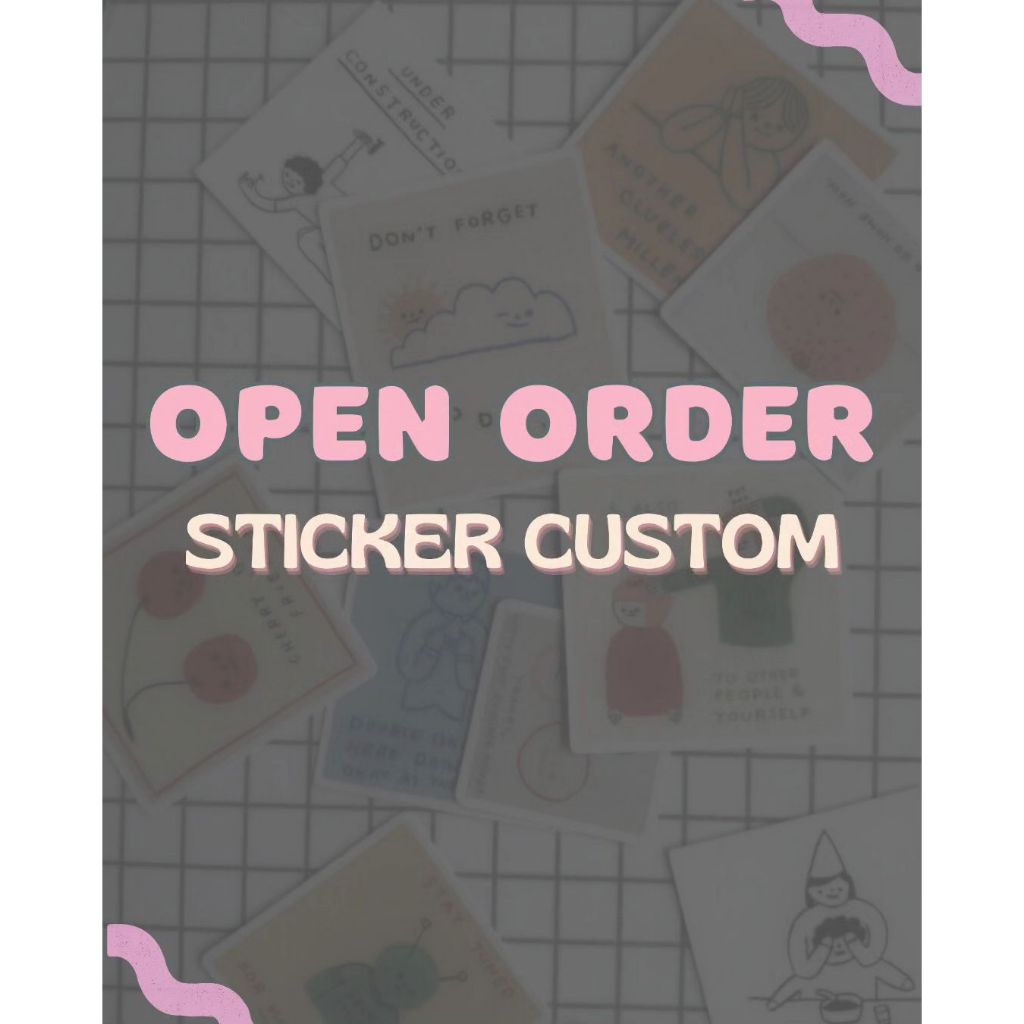 Jual Custom Sticker Bebas Cetak Gambar Apa Aja | Shopee Indonesia