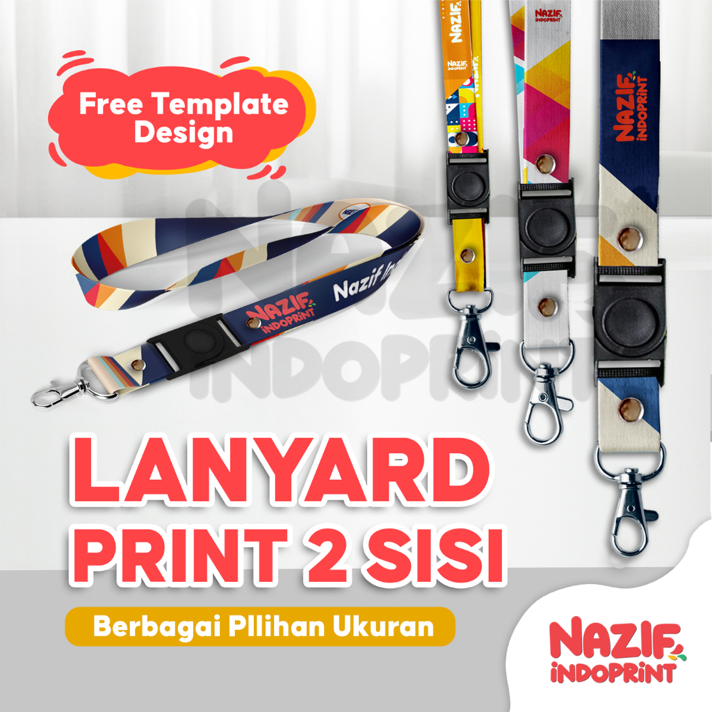 Jual [SATUAN] Lanyard Custom / Lanyard ID Card / Tali Lanyard ID Card ...