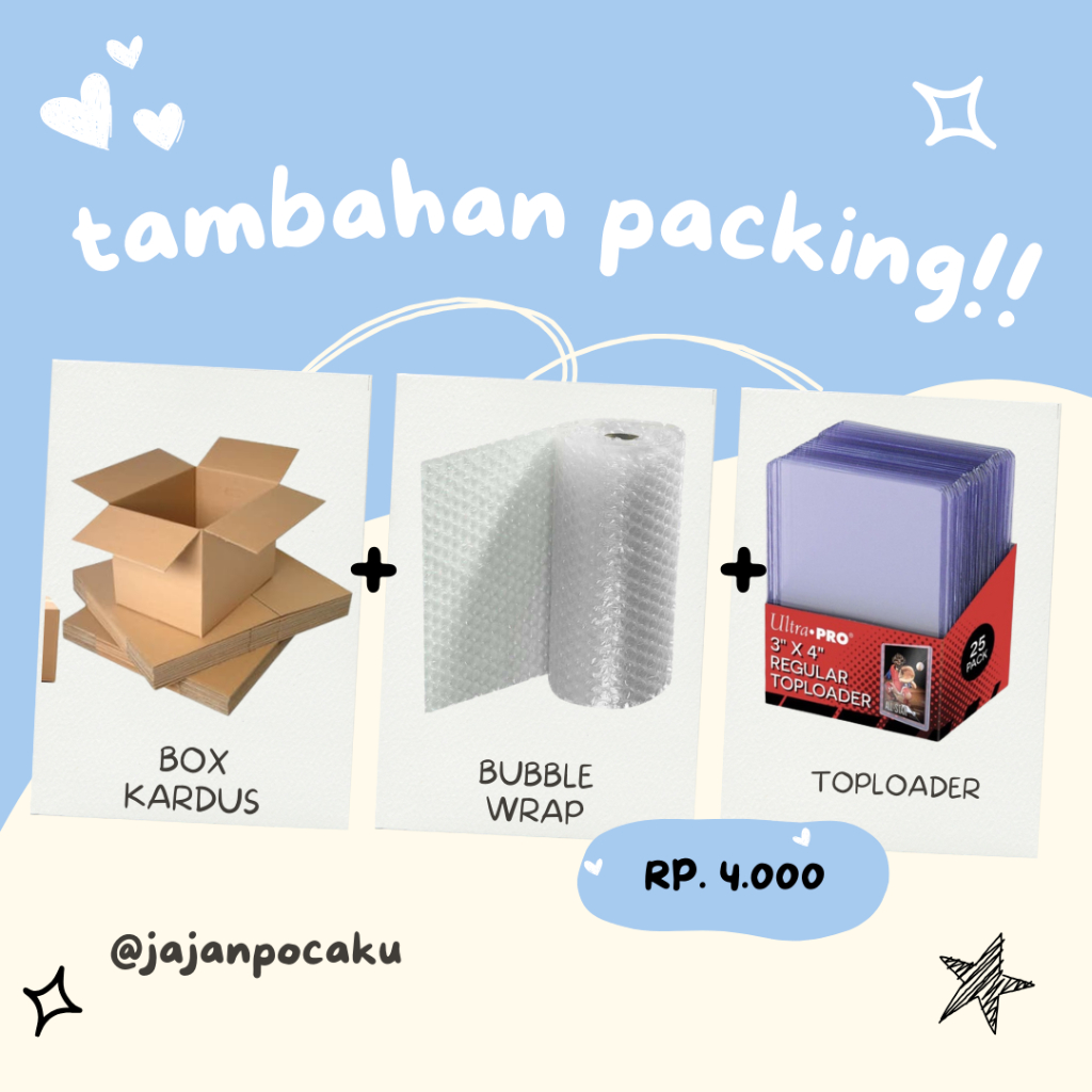 Jual EXTRA FREEBIES + PACKING (BOX + BUBBLE WRAP + SLEVEE) | Shopee ...