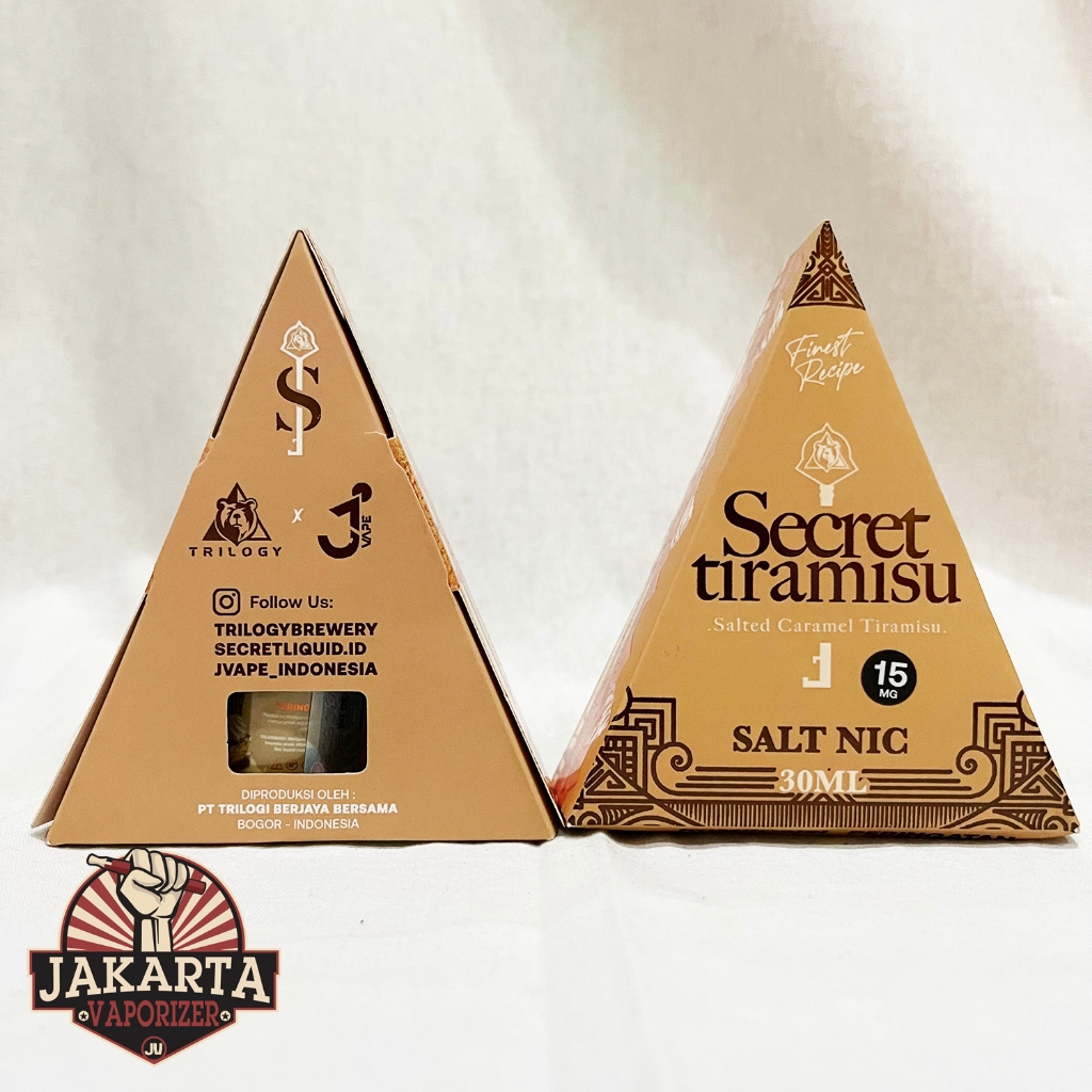 Jual [SALT] SECRET TIRAMISU SALTED CARAMEL SALTNIC 30ML 15MG 35MG BY ...