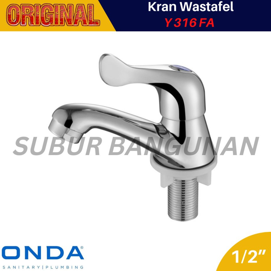 Jual ONDA Kran Wastafel Cuci Tangan Y 316 FA 1/2" | Shopee Indonesia