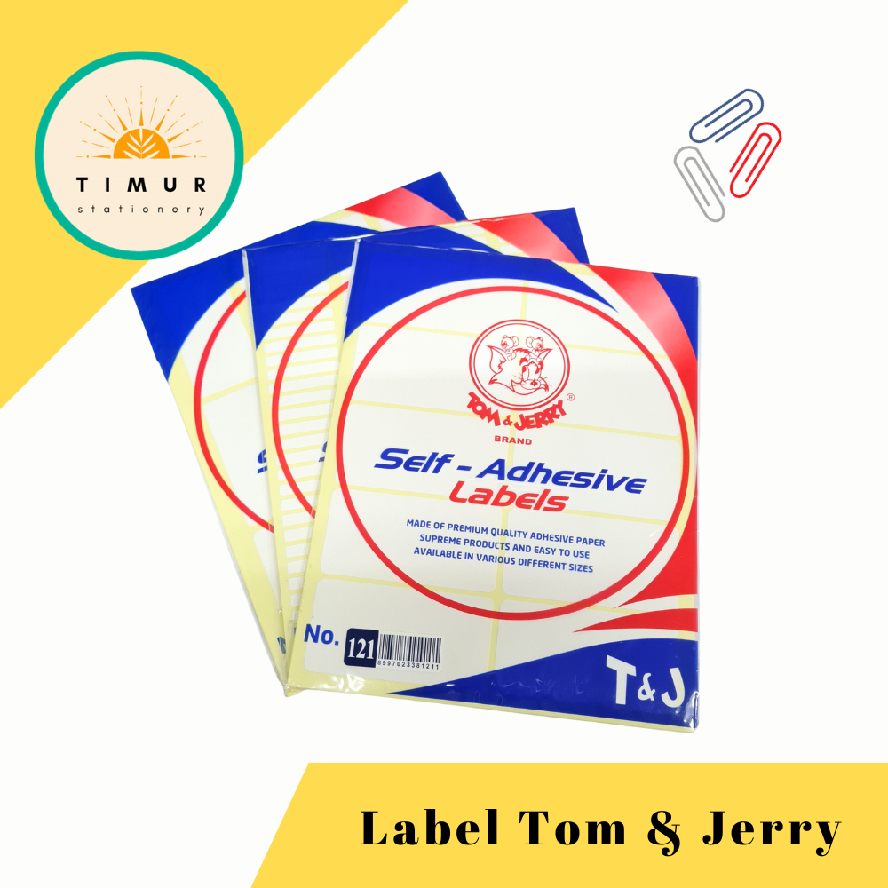 Jual Label Sticker / Label Nama Tom & Jerry per Sachet | Shopee Indonesia
