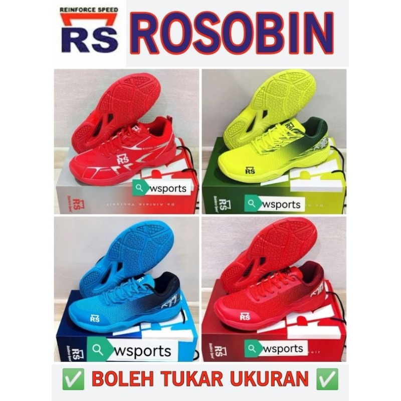 Jual [[COD]] Sepatu Badminton RS Rosobin 14 16 17 18 Original | Shopee ...
