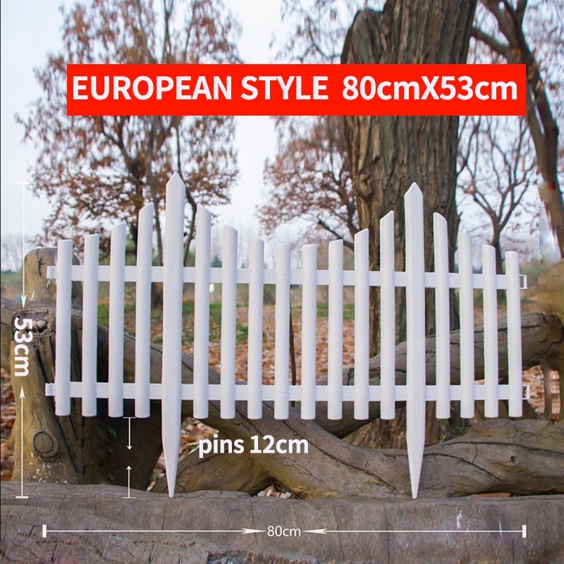 Jual Pagar kebun /Pagar Shabby Chic Type 2/ Pagar Plastik PVC Putih ...