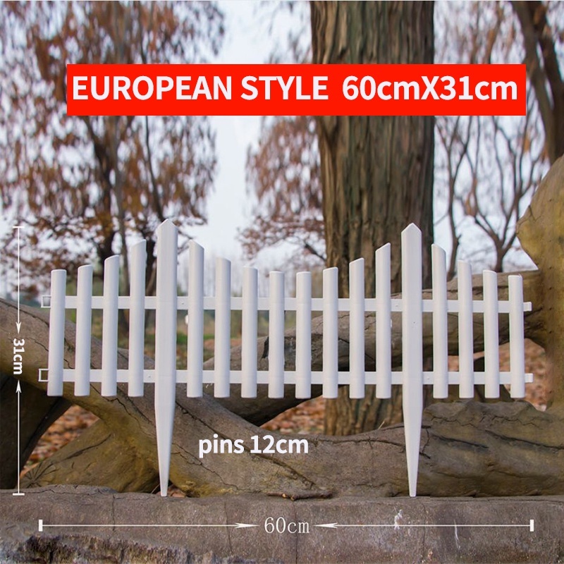 Jual Pagar kebun /Pagar Shabby Chic Type 2/ Pagar Plastik PVC Putih ...