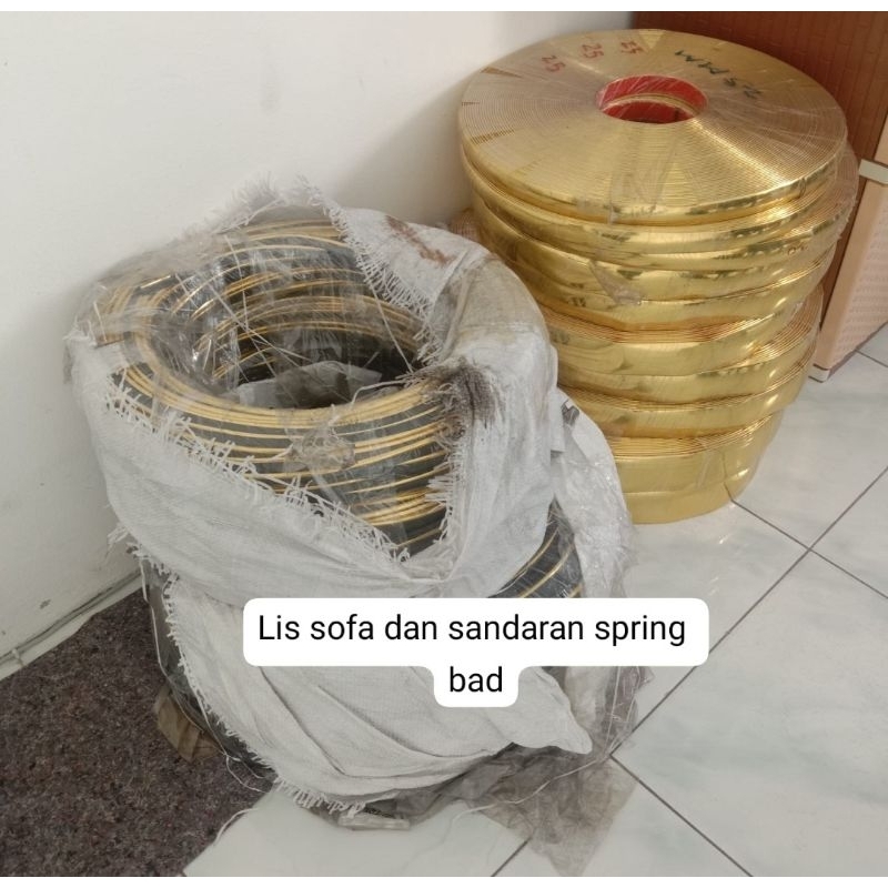 Jual Lis Pinggiran Sofa Divan Springbed PVC Gold Model Sticker Ukuran 2 ...