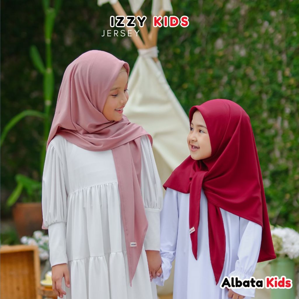 Jual Albata Kids - Izzy Kids Hijab Anak Instan Segiempat Katun Jersey ...