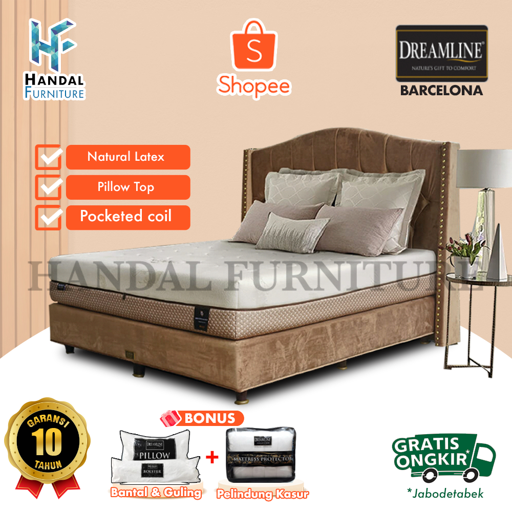 Jual Dreamline Set Kasur Springbed Barcelona | Shopee Indonesia