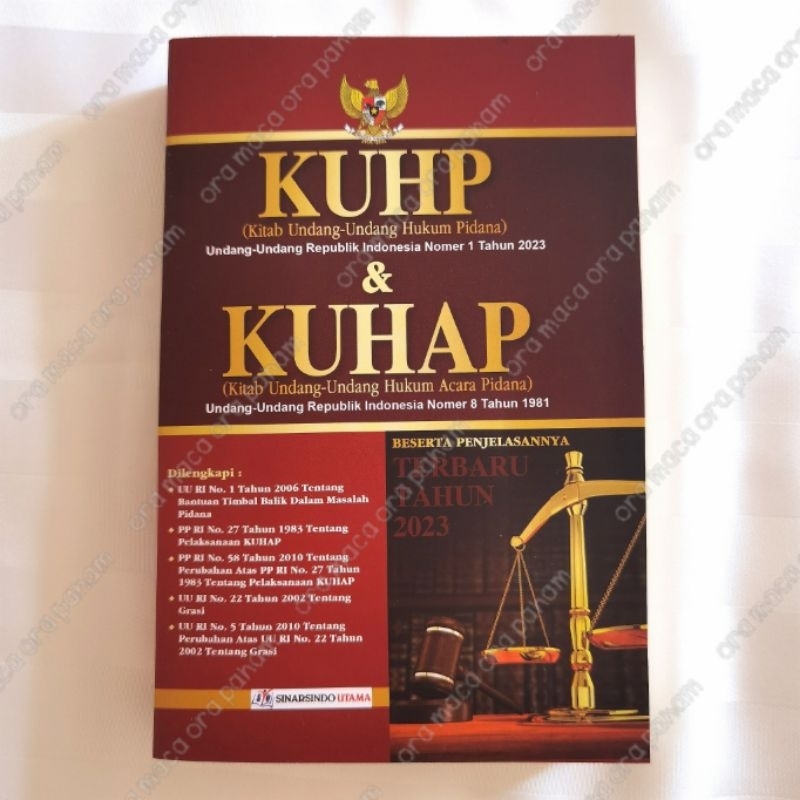 Jual KUHP & KUHAP Book Paper | Shopee Indonesia