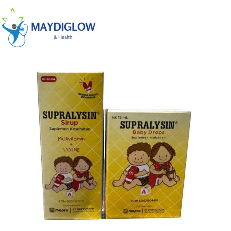 Jual Supralysin Baby Drop /Syrup 60 ml /vitamin untuk pertumbuhan anak ...
