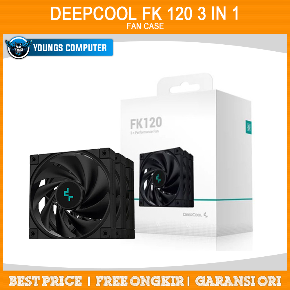 Jual FAN CASE DEEPCOOL FK 120 (3xFAN) HIGH PERFORMANCE | FK120 3in1 ...