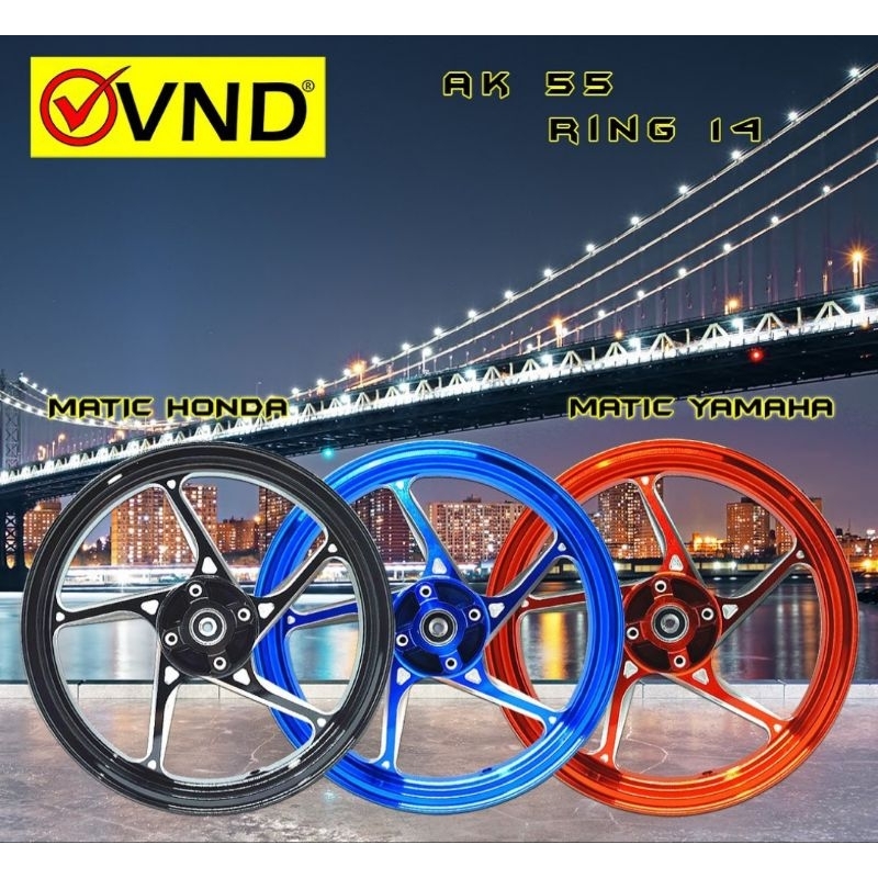 Jual Velg Racing VND AK 55 Beat,Scoopy,Vario 110,Genio,Spacy | Shopee Indonesia