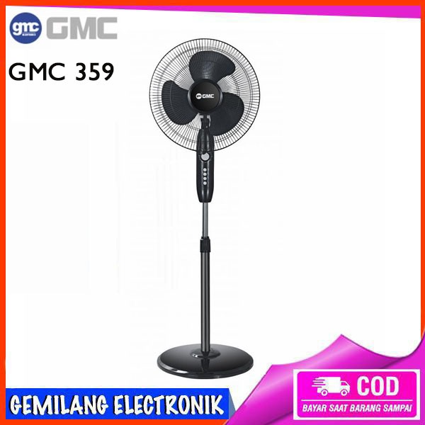 Jual Kipas angin GMC 359 Stand fan Ukuran 16 Inch Hitam | Shopee Indonesia