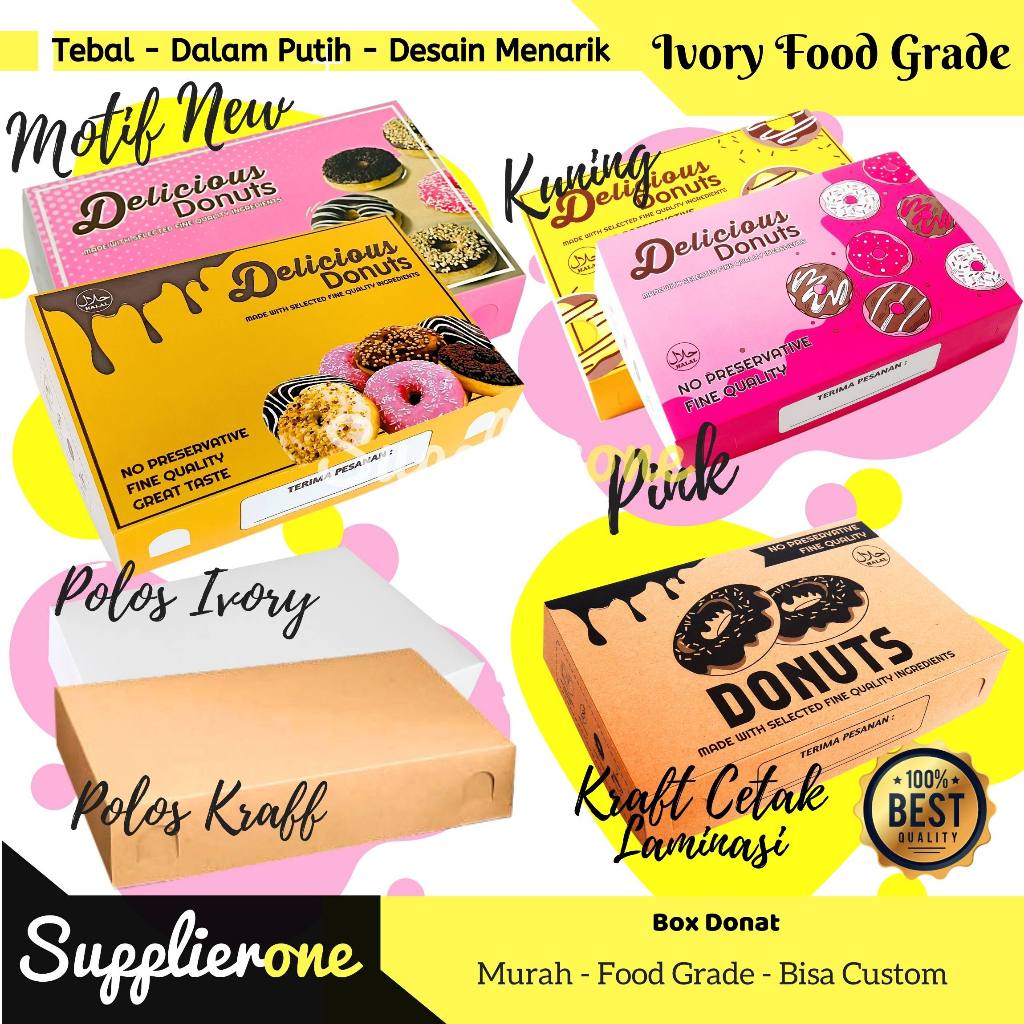 Jual Box Donat, Dus donat, Kotak Donat, Kemasan Donat, Tempat donat ...