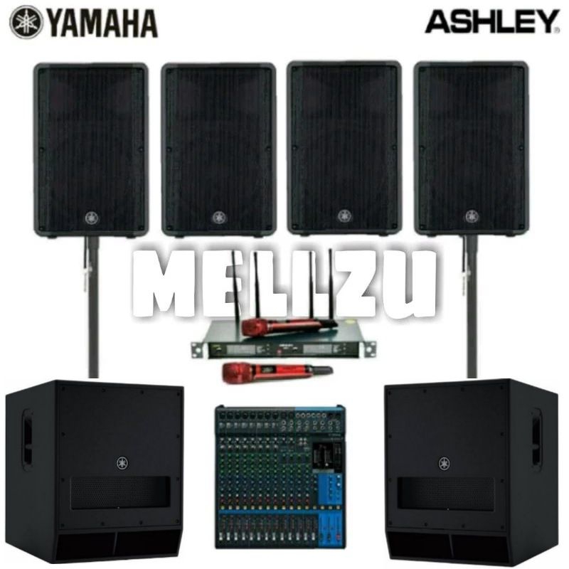 Jual Paket SoundSystem Yamaha DBR-15 - 15 inch Sub 18 inch Original Top ...