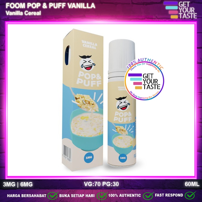 Jual Liquid Foom Pop & Puff Vanilla Cereal 60ML by Flooid x Foom ...