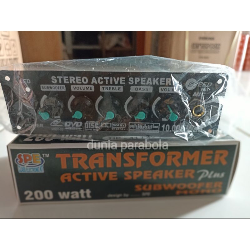 Jual Panel Tip Transformer Active Speaker plus subwoofer mono 200 W ...