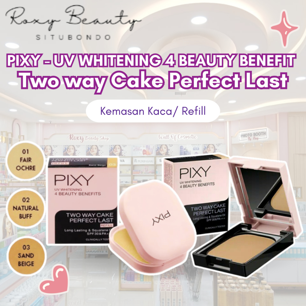 Jual PIXY - UV WHITENING 4 BEAUTY BENEFIT Two Way Cake Perfect Last ...