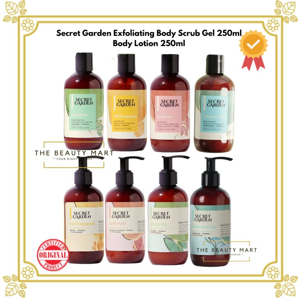 Jual SECRET GARDEN Exfo Body Scrub Gel 250ml | Body Lotion 250ml ...