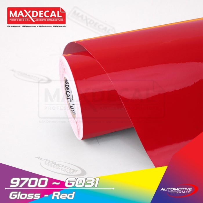 Jual Stiker Sticker Meter MAXDECAL Glossy Red 9700-G031 Stiker Metelic ...