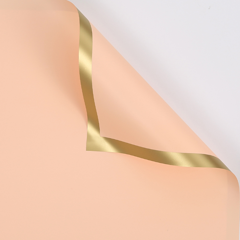 Jual (Pack)Cello Solid Gold Frame Kertas Buket isi 20 lembar | Shopee ...