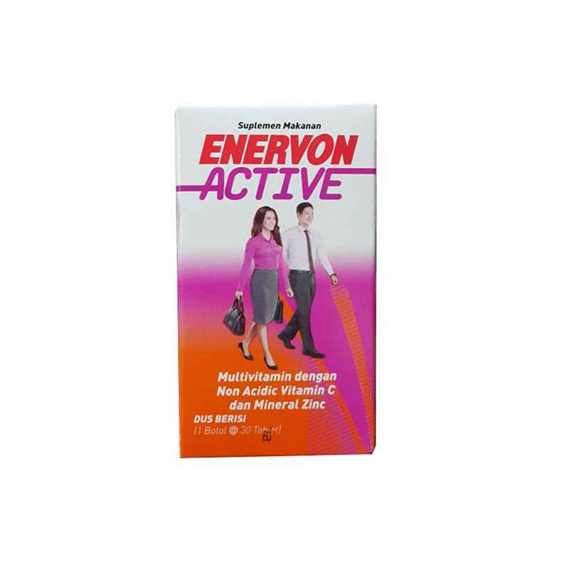 Jual Enervon Active 30 tablet Multivitamin Vitamin C Mineral Zinc ...