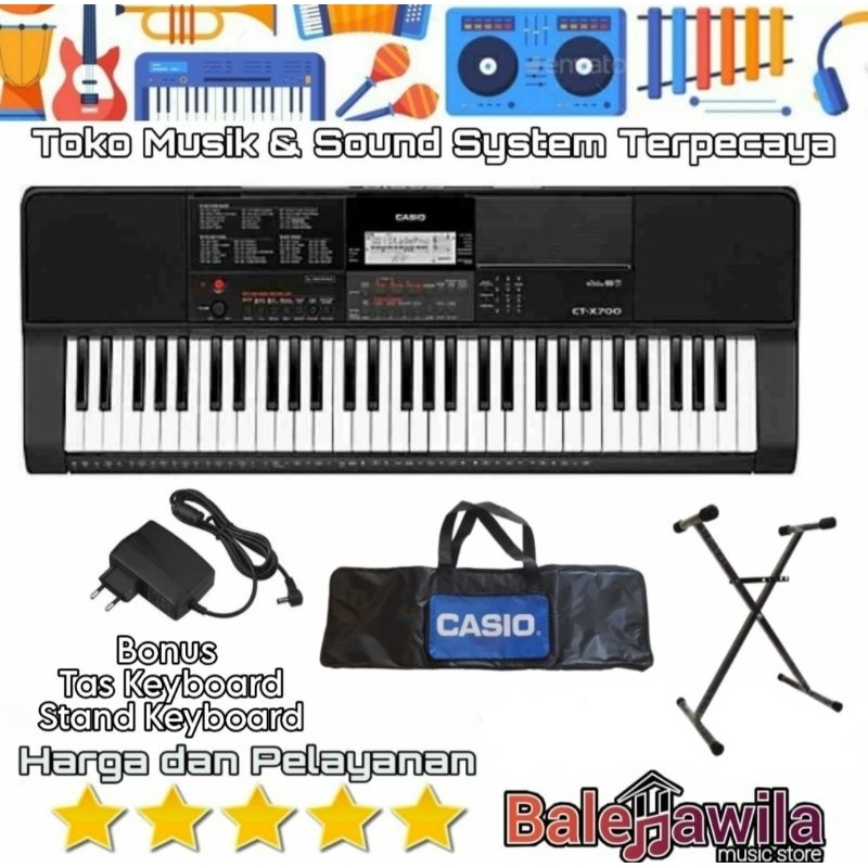 Jual Digital Keyboard CASIO CTX700 CTX 700 Keyvoard | Shopee Indonesia