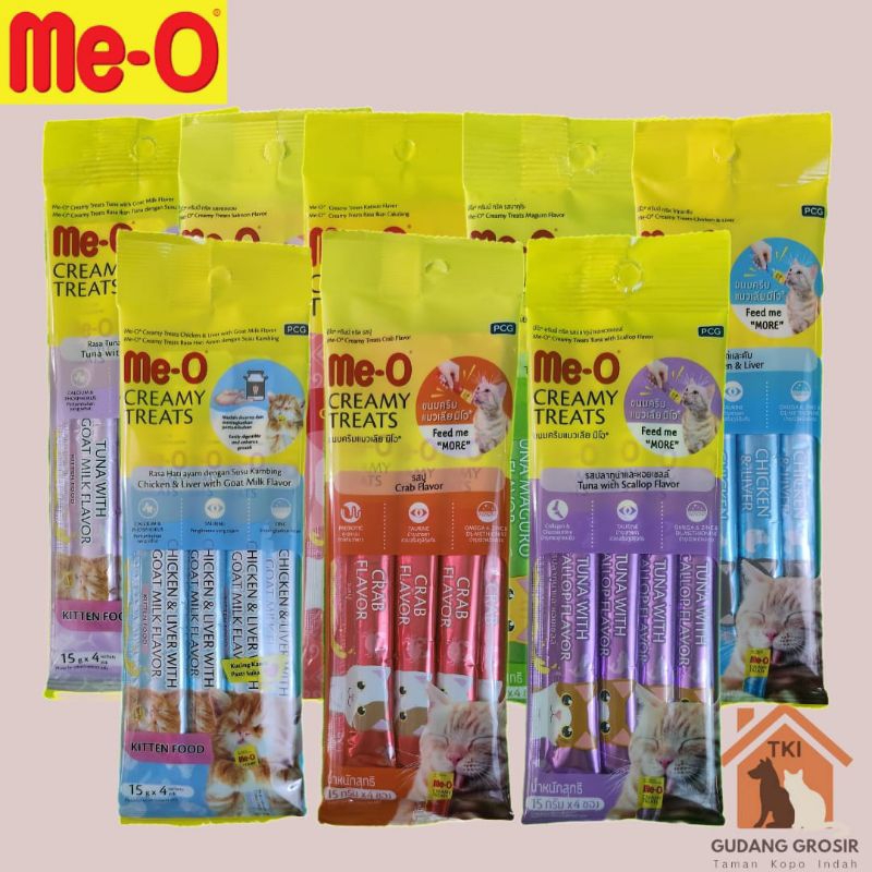 Jual Meo CREAMY Treats 60gr Meo Cat Snack Kucing | Shopee Indonesia