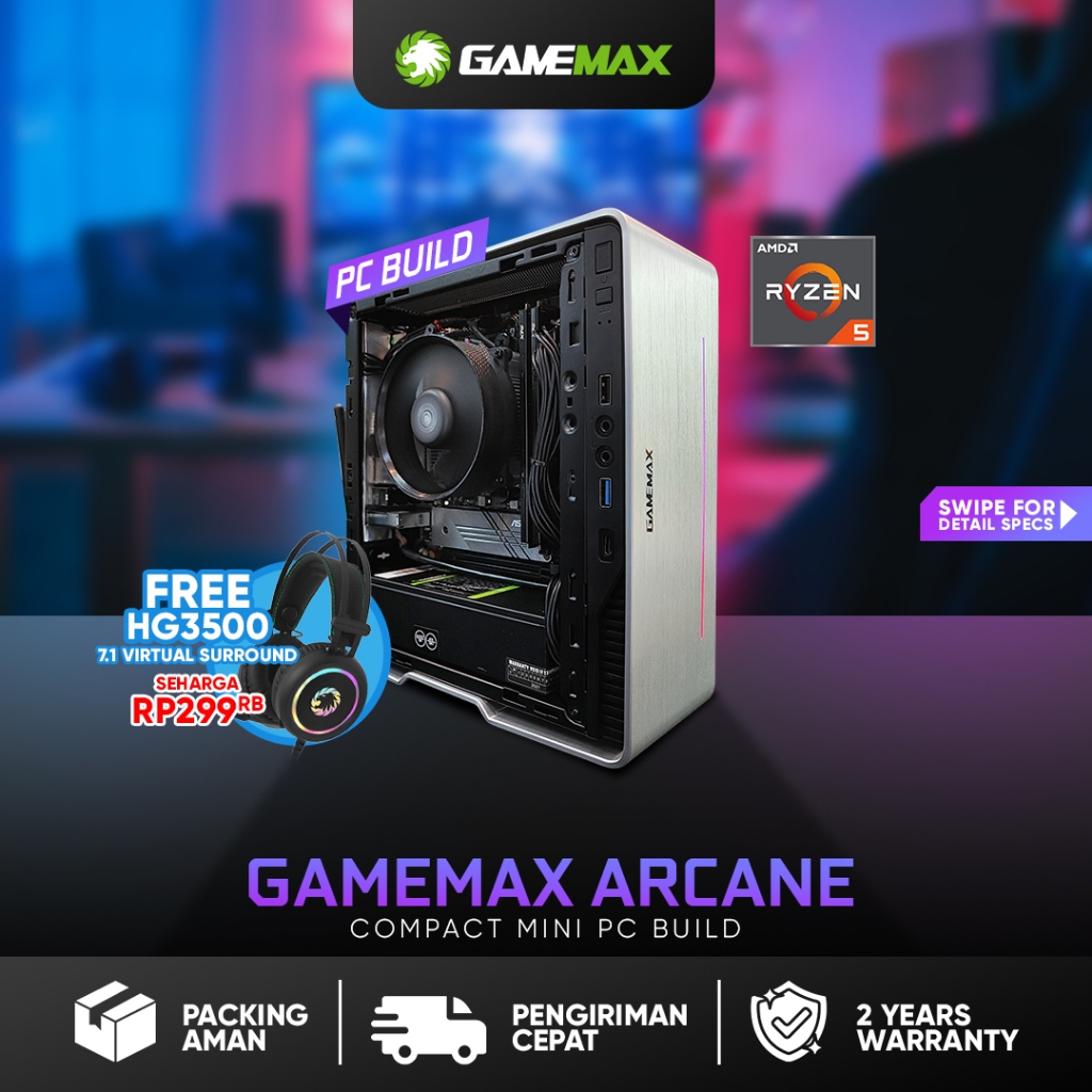 Jual Komputer Rakitan Gamemax ARCANE | Shopee Indonesia
