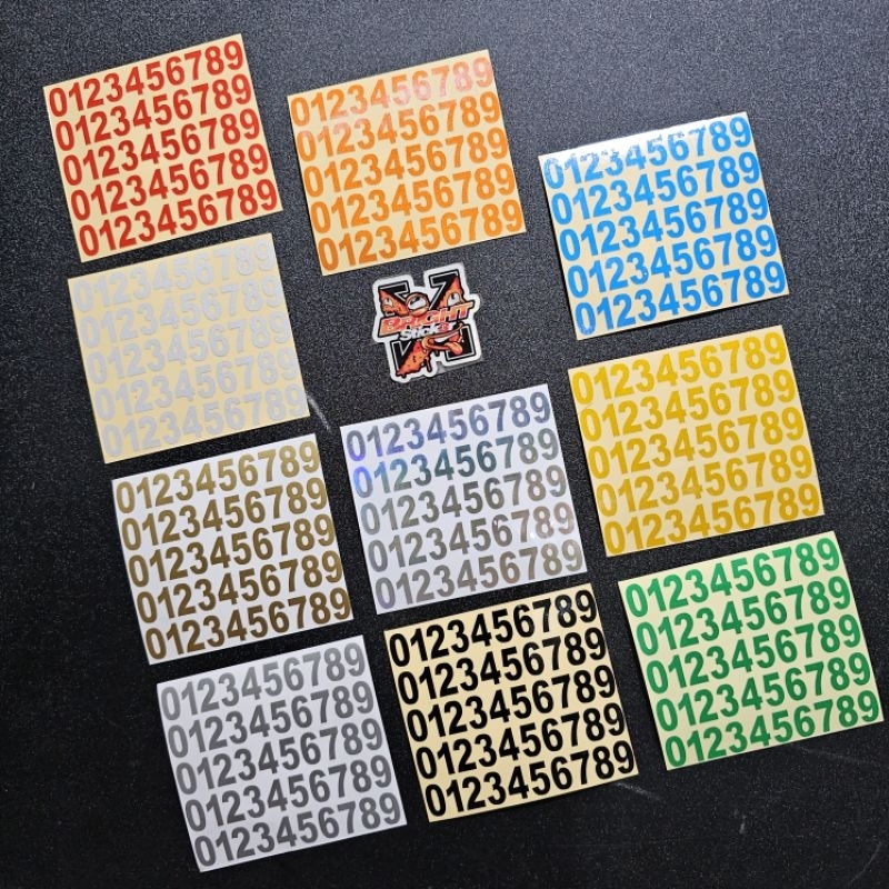 Jual Sticker Stiker ANGKA Cutting | Shopee Indonesia