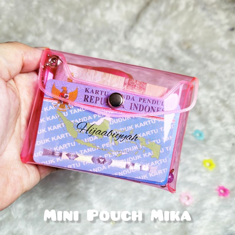 Jual dompet kartu Pouch Kosmetik Mika koin warna Card holder | Shopee ...