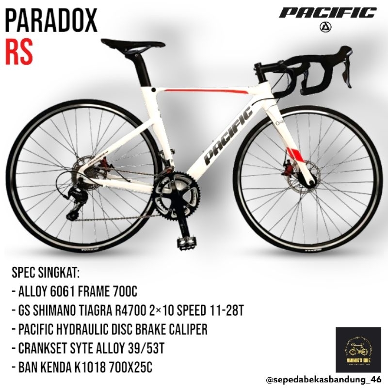 Jual Sepeda Balap/Roadbike Pacific Paradox RS | Shopee Indonesia