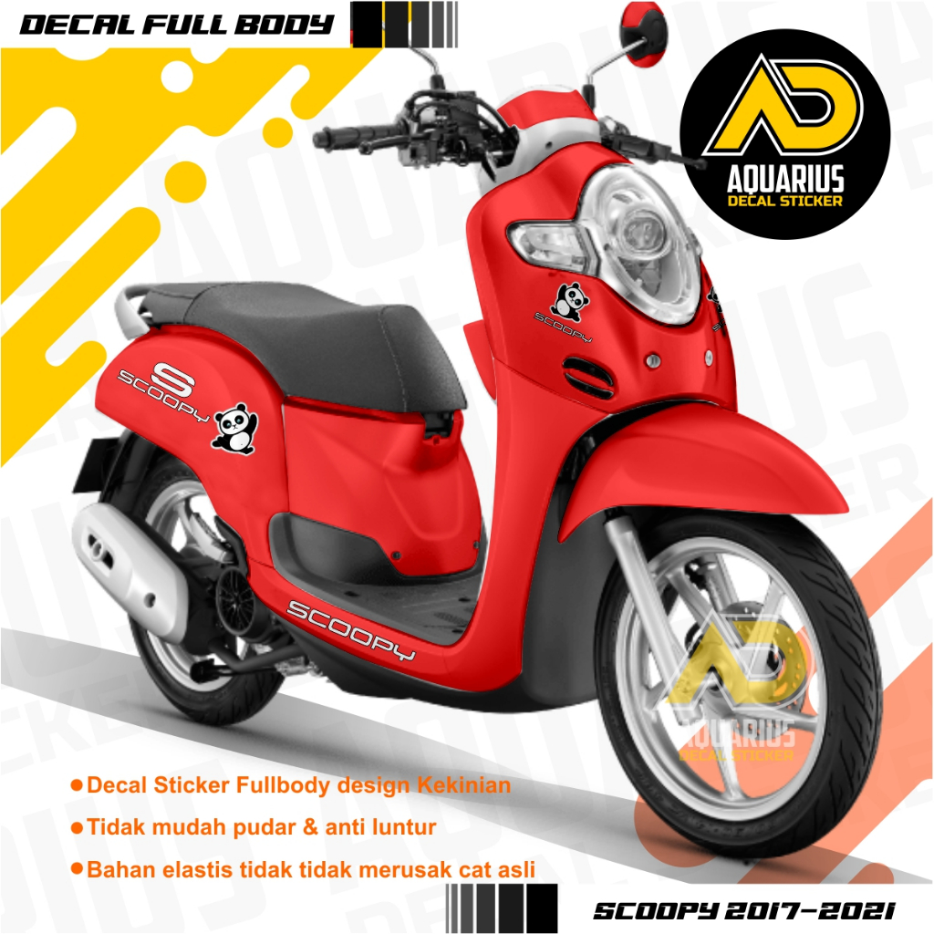 Jual Decal Fullbody Scoopy 2017-2021 Tanpa Dasboard / Sticker Variasi ...