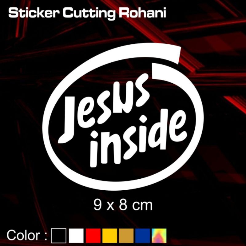 Jual STICKER CUTTING ROHANI KRISTEN JESUS INSIDE STIKER MOBIL MOTOR ...