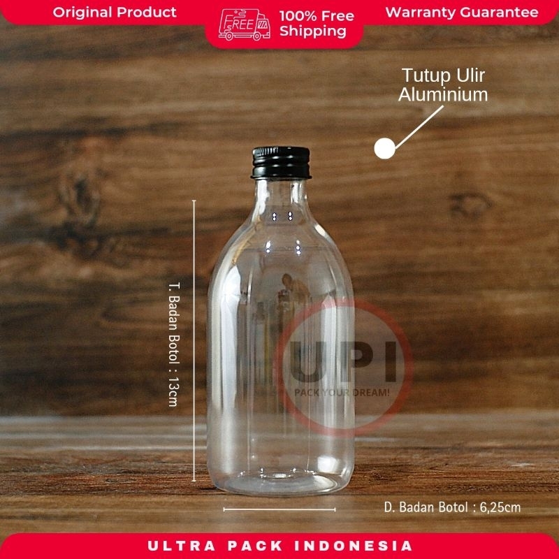 Jual Kemasan Botol Tutup Ulir Food Grade - BOTOL PET VIDI 300ML CLEAR ...