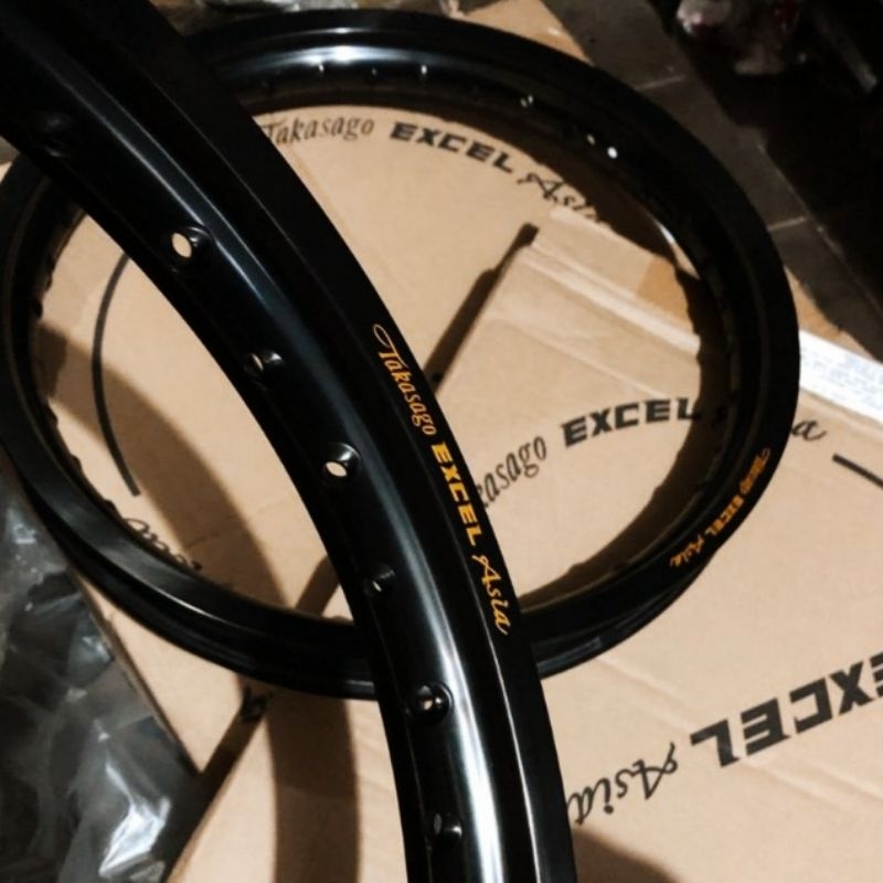 Jual Velg Takasago Excel Asia 160/185 Ring 17 1Set (Dpn+Blkg) | Shopee ...