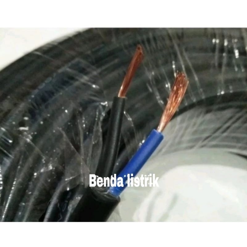 Jual Kabel Listrik Serabut 2x1,5mm Hitam - Kabel Serabut HYO Hitam 2x1.5mm (Harga Permeter ...