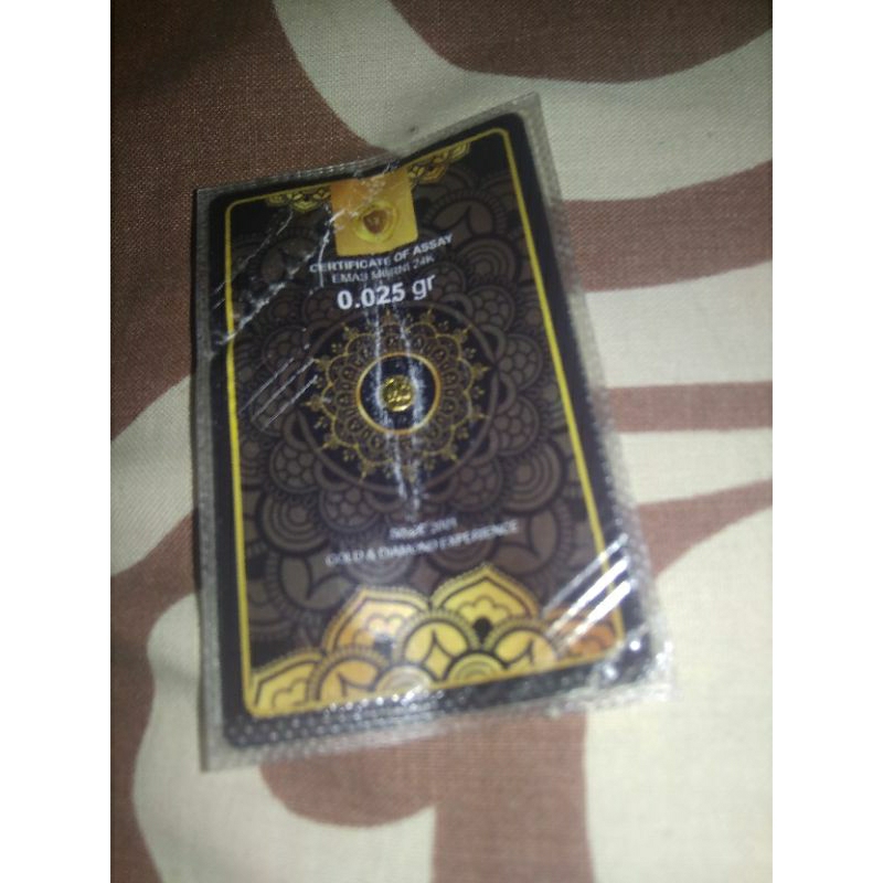 Jual MINI GOLD EMAS MURNI 24K, MINI GOLD 0.025 GRAM | Shopee Indonesia