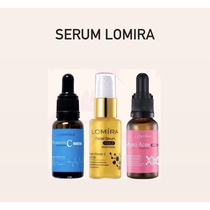 Jual LOMIRA Vitamin C Facial Serum With Collagen Gold Serum 20ml ...