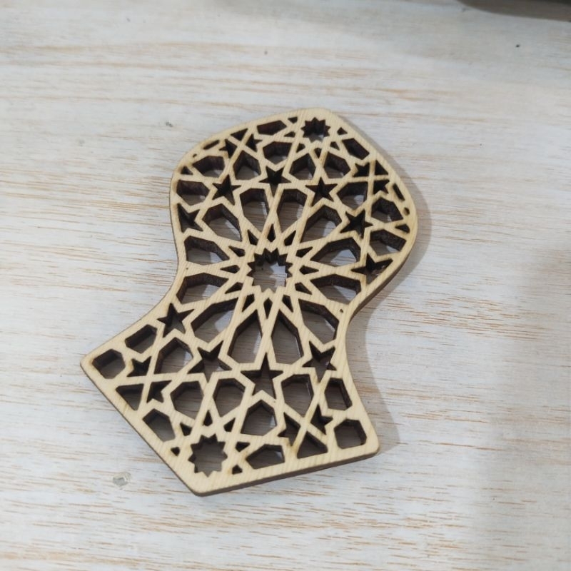 Jual logo terompah bahan kayu FLAYWOOD 5 mm pelengkap kerajinan ...