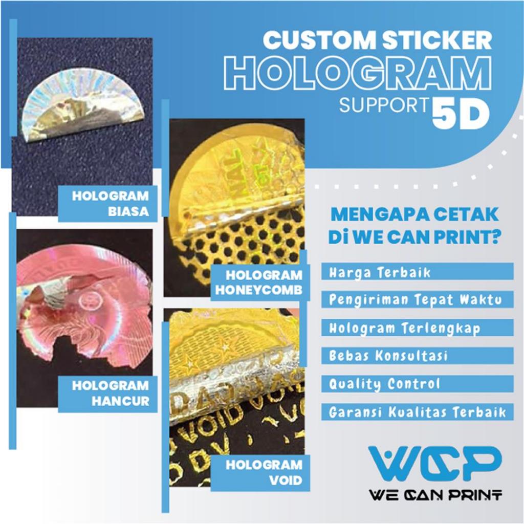 Jual Cetak Sticker Hologram / Custom Printing Stiker Hologram 3D 4D 5D ...