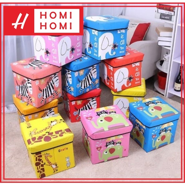 Jual Animal Storage box Storage Stool Tempat Mainan Ukuran 30cm ...