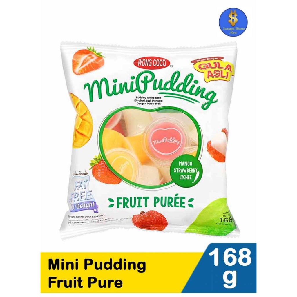 Jual Wong Coco Mini Pudding Fruit Pure 168g(12 Cups@14gr) | Shopee Indonesia