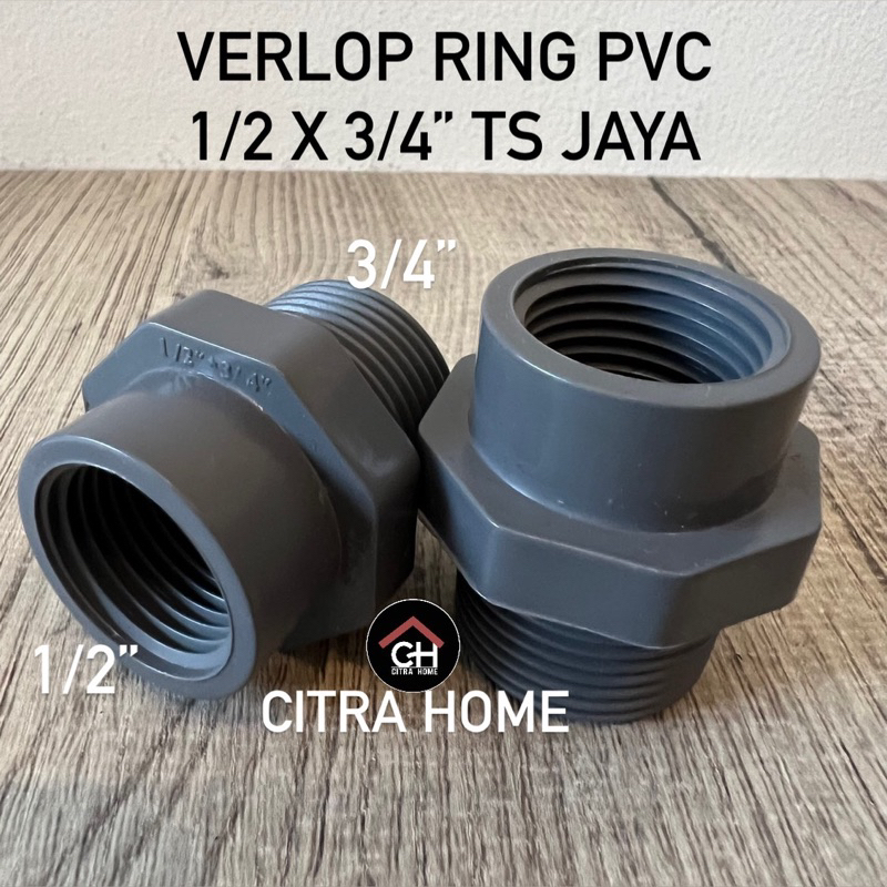 Jual Verlop Ring PVC 1/2 x 3/4” Ts Jaya | Shopee Indonesia
